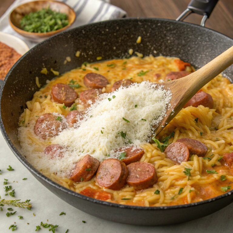Creamy Butternut Squash Orzo with Italian Sausage, Fresh Thyme & Sage ...